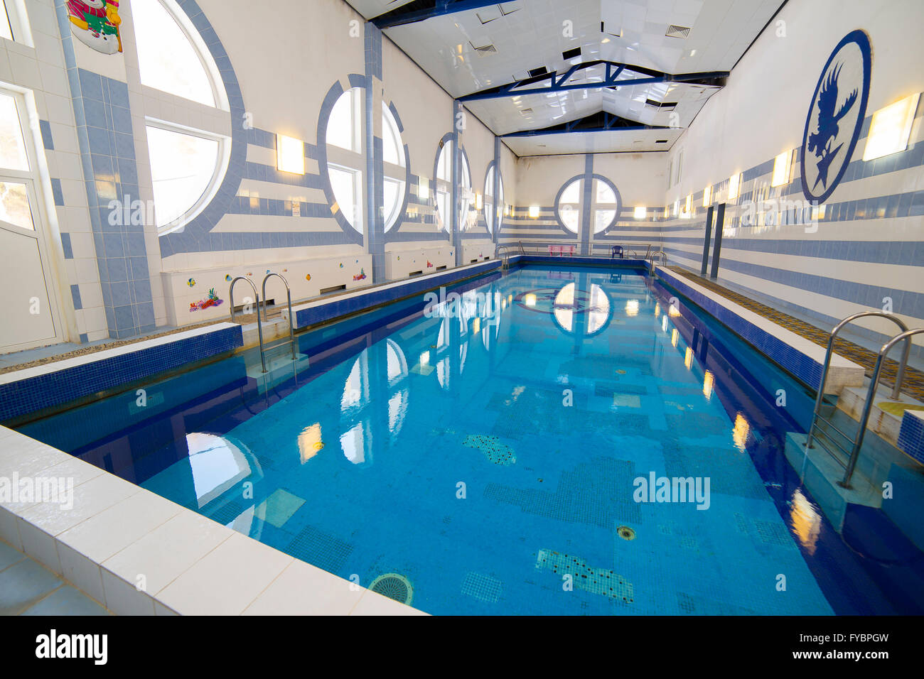 public swimming pool interior Stock Photo - Alamy