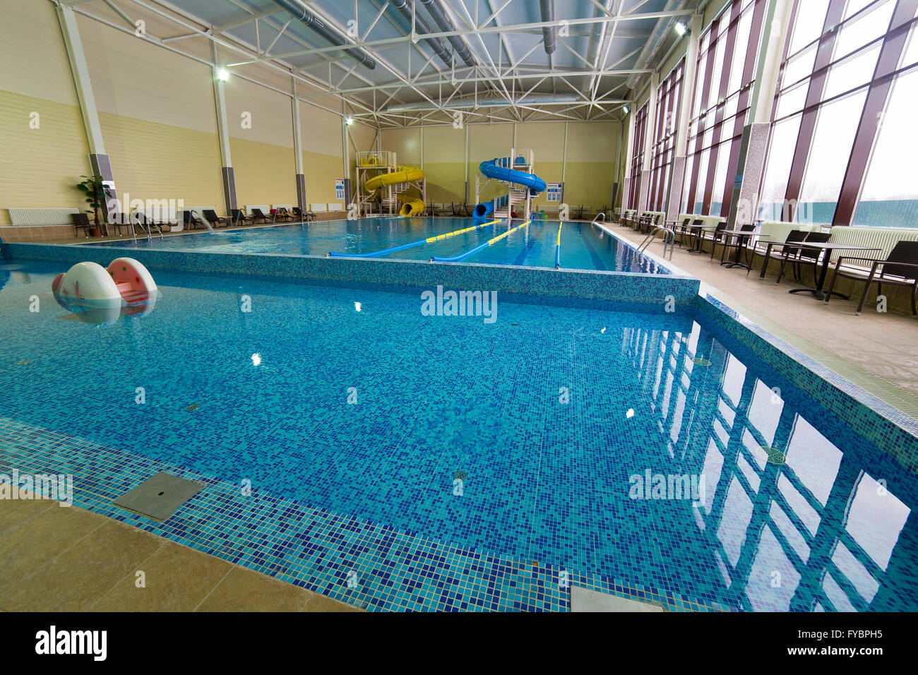 public swimming pool interior Stock Photo - Alamy