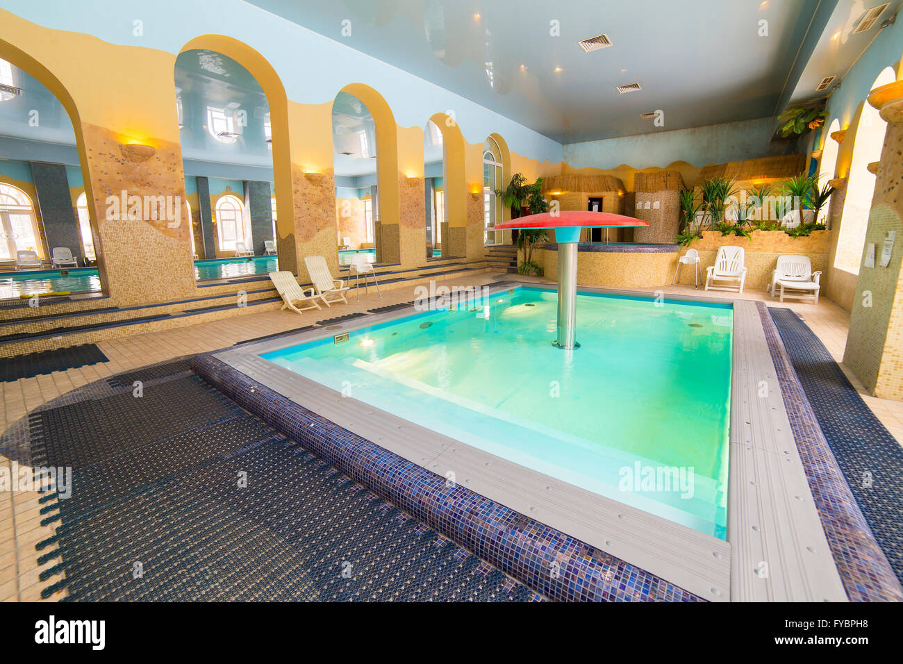 Swimming pool indoor Stock Photo - Alamy