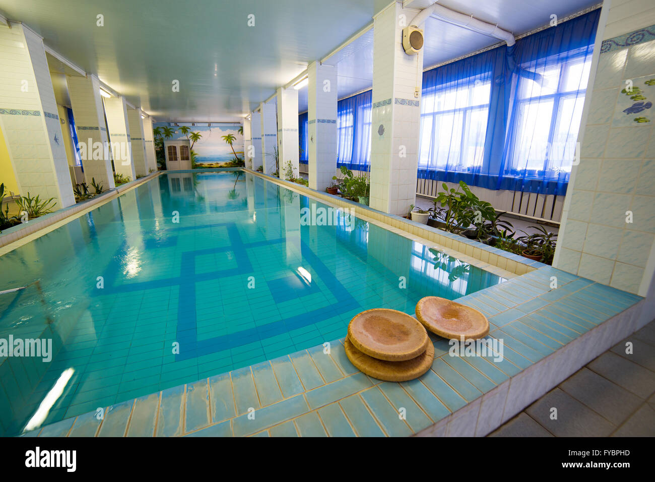 public swimming pool interior Stock Photo - Alamy