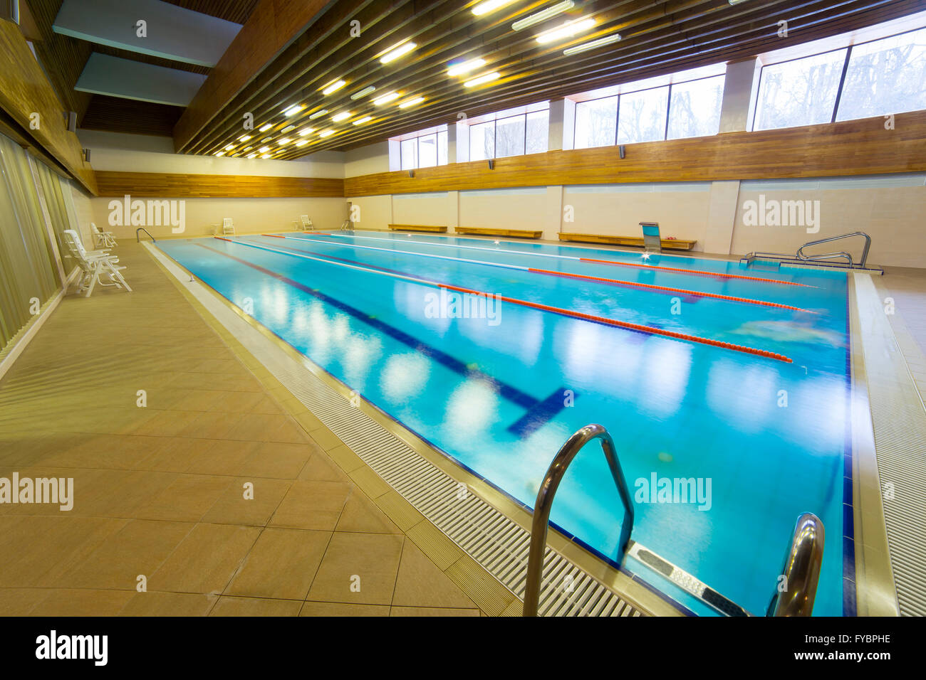 public swimming pool interior Stock Photo - Alamy