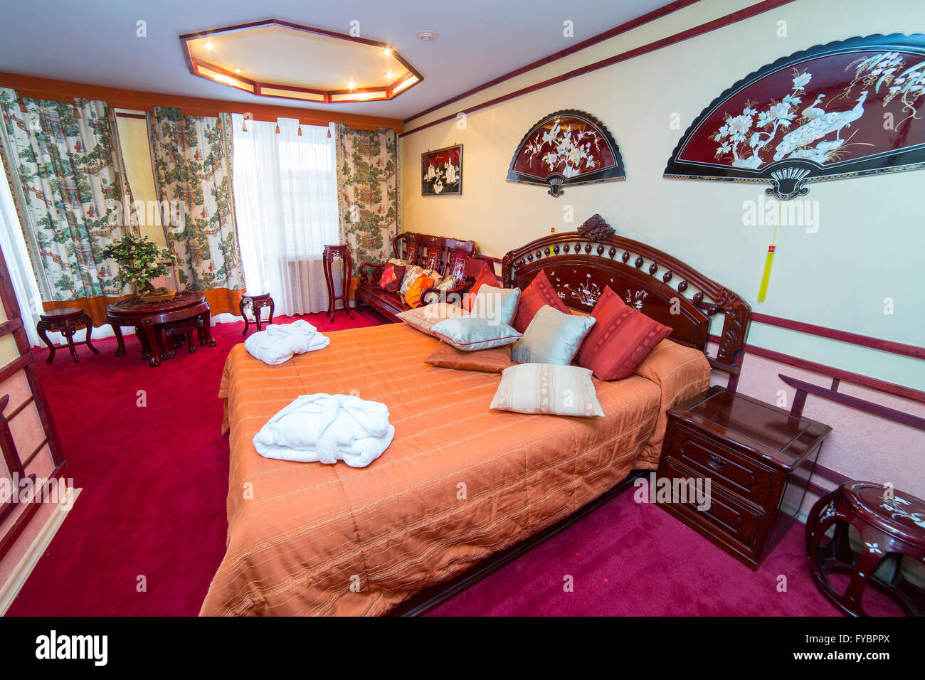 Hotel apartments interior in chinese style Stock Photo - Alamy