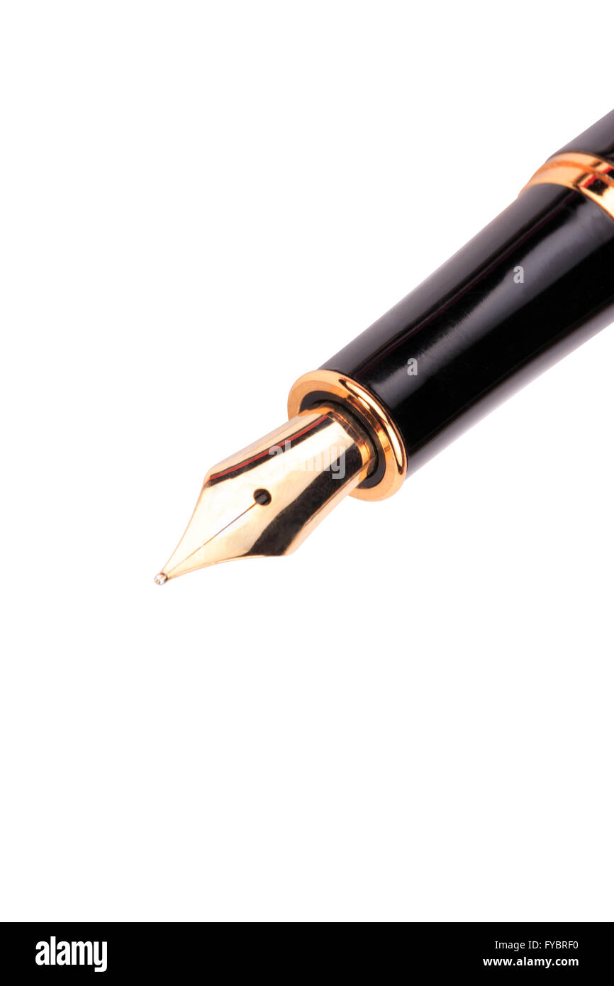fountain pen isolated on white Stock Photo - Alamy