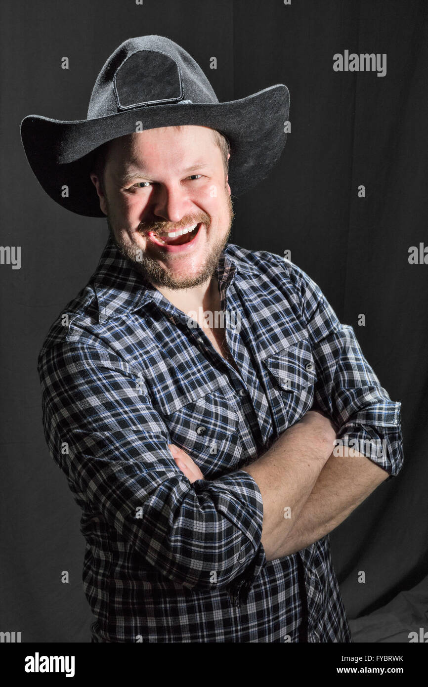 Cowboy face logo hi-res stock photography and images - Alamy