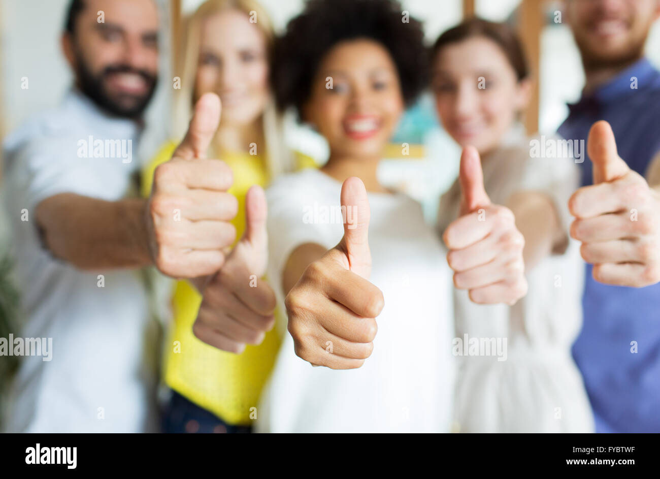 Concept teamwork close up happy hi-res stock photography and images - Alamy