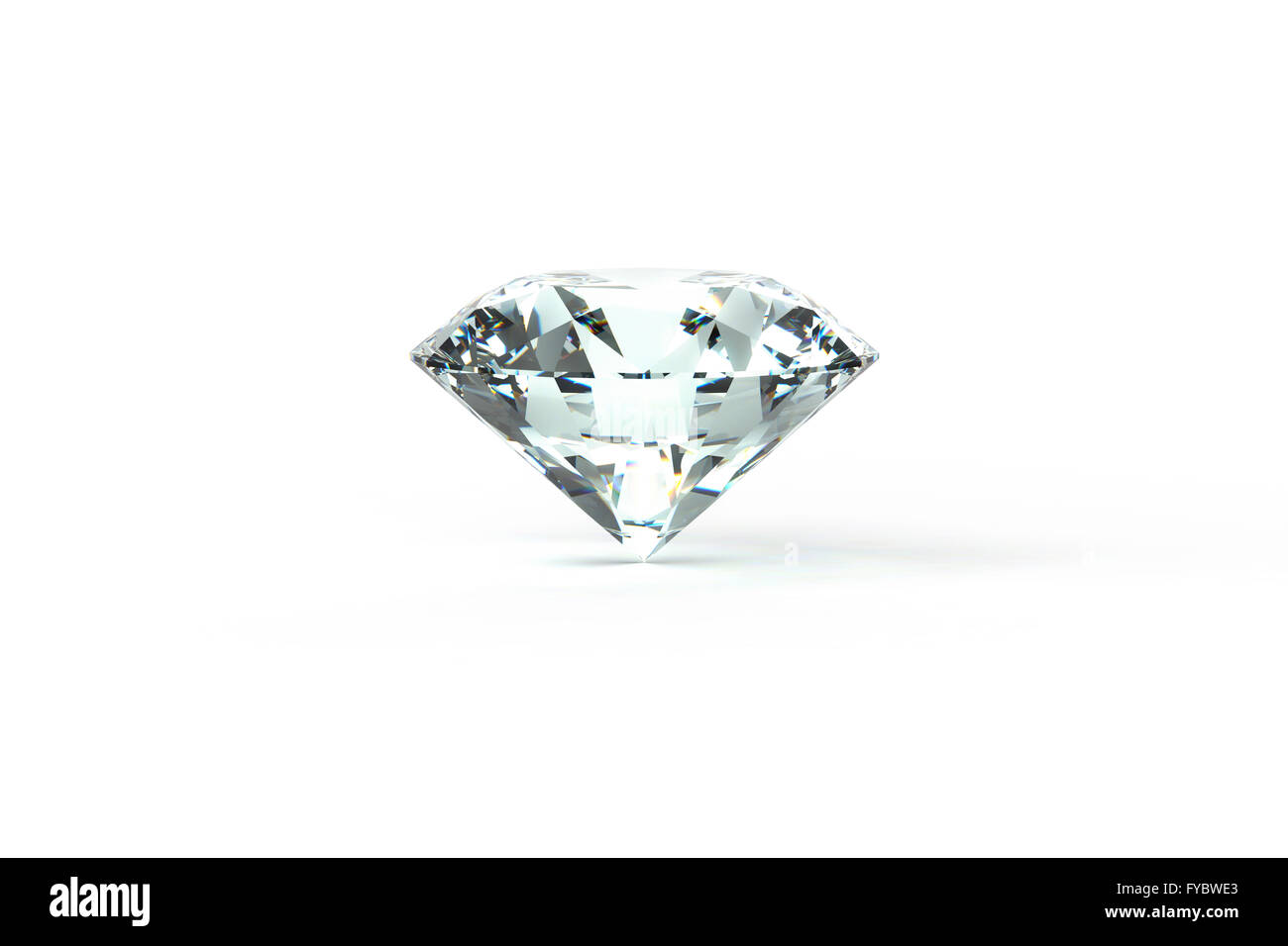 Diamond Isolated on White Stock Photo - Alamy
