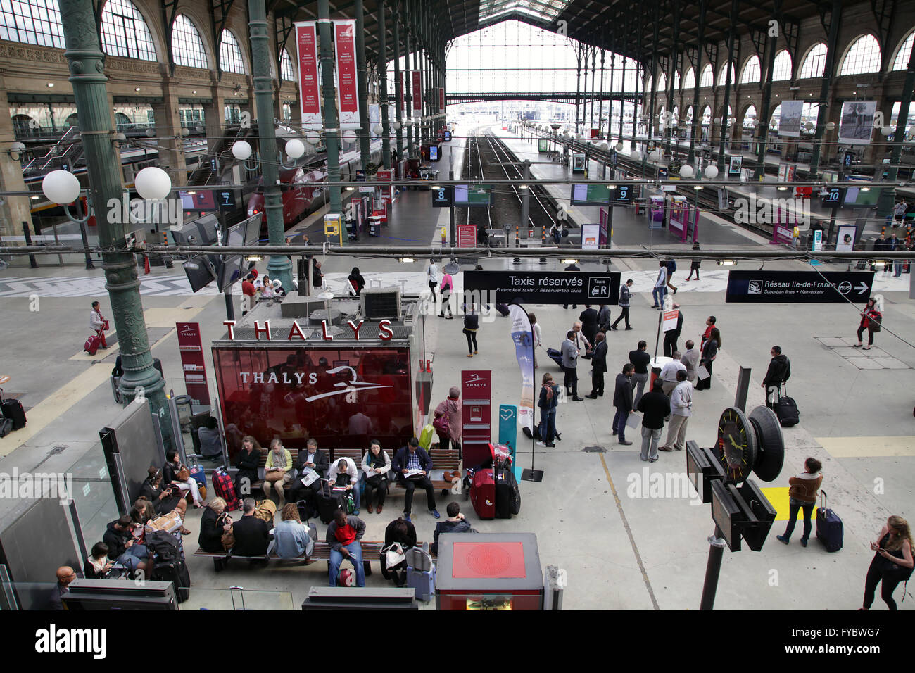 Paris Nord the Gare du Nord North Station train station Paris France ...