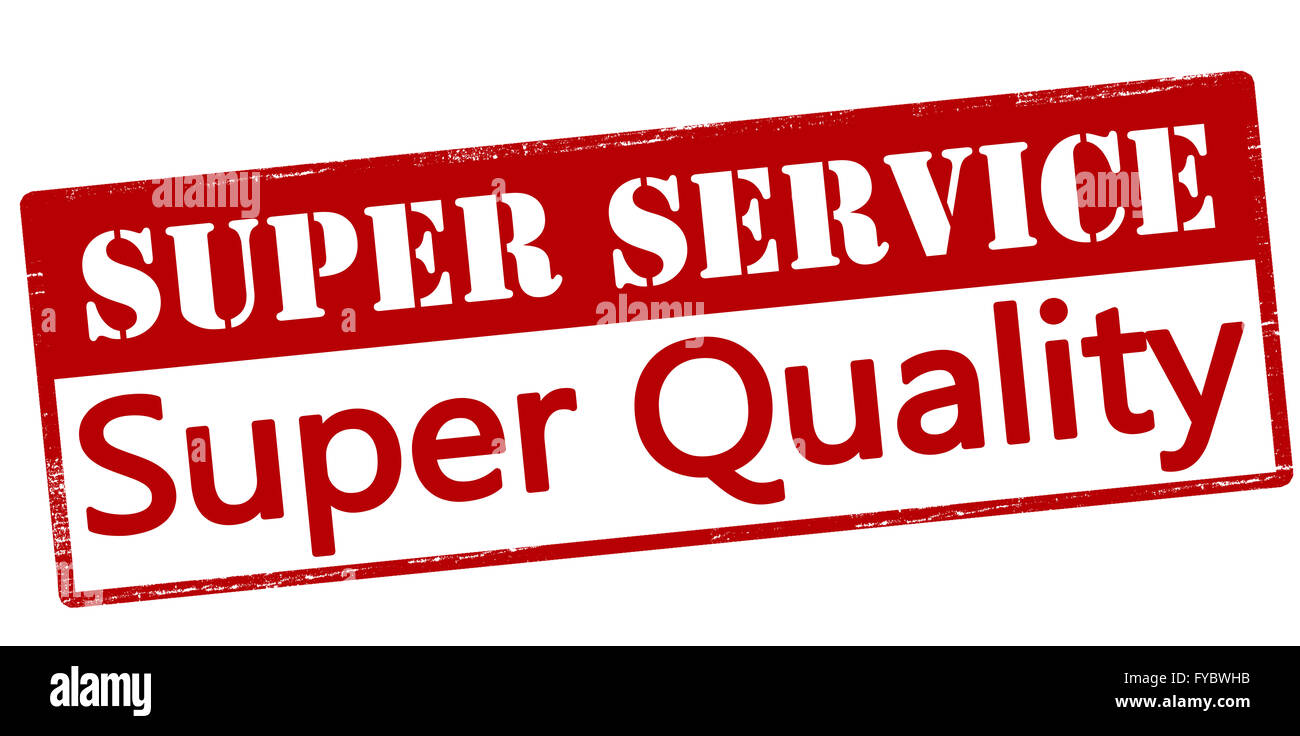 Super service rubber stamp hi-res stock photography and images - Alamy
