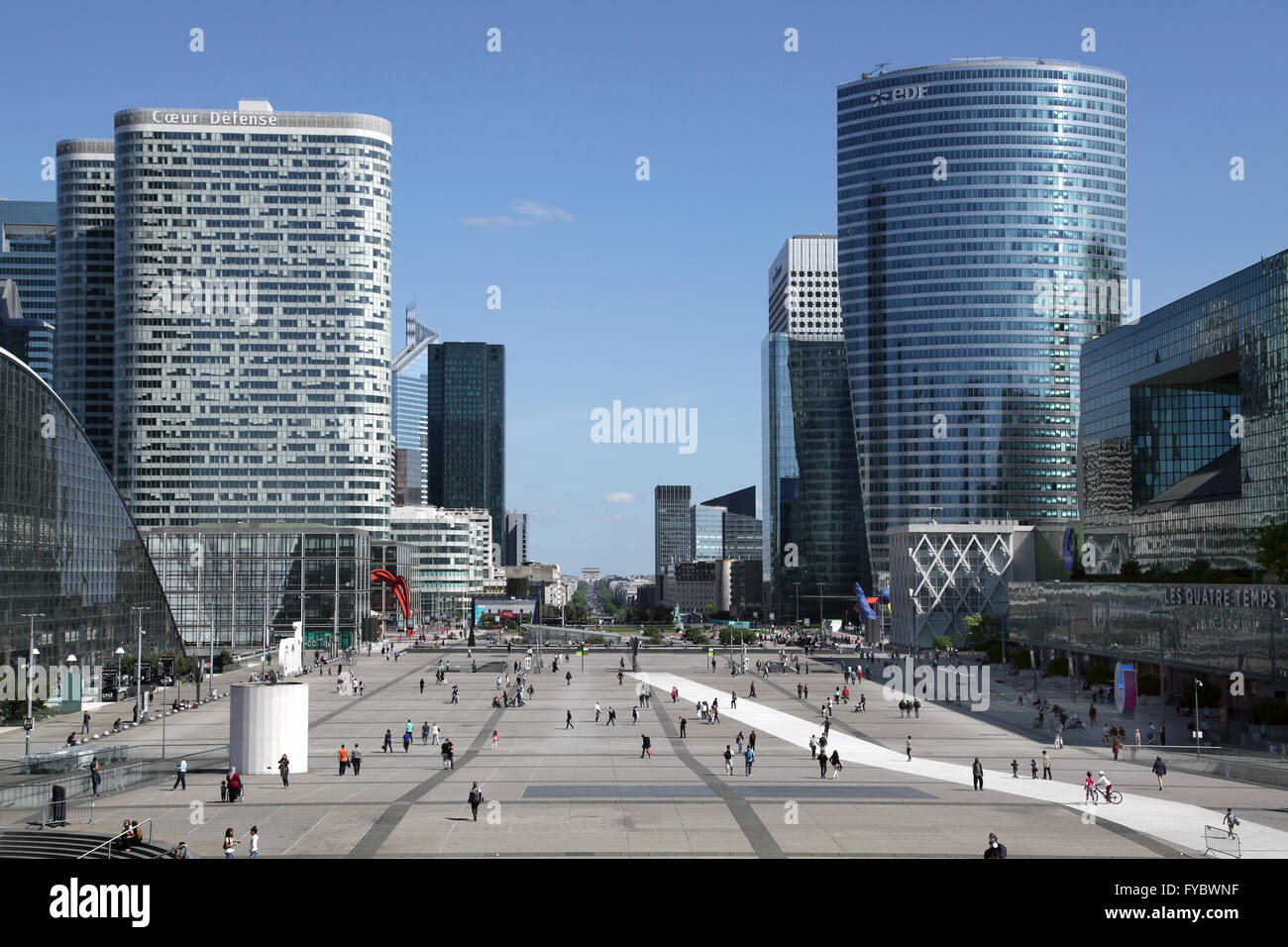 Cityscape of La Défense Paris major business district in Paris Stock ...
