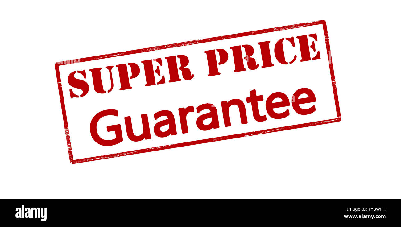 Rubber stamp with text super price guarantee inside, vector ...