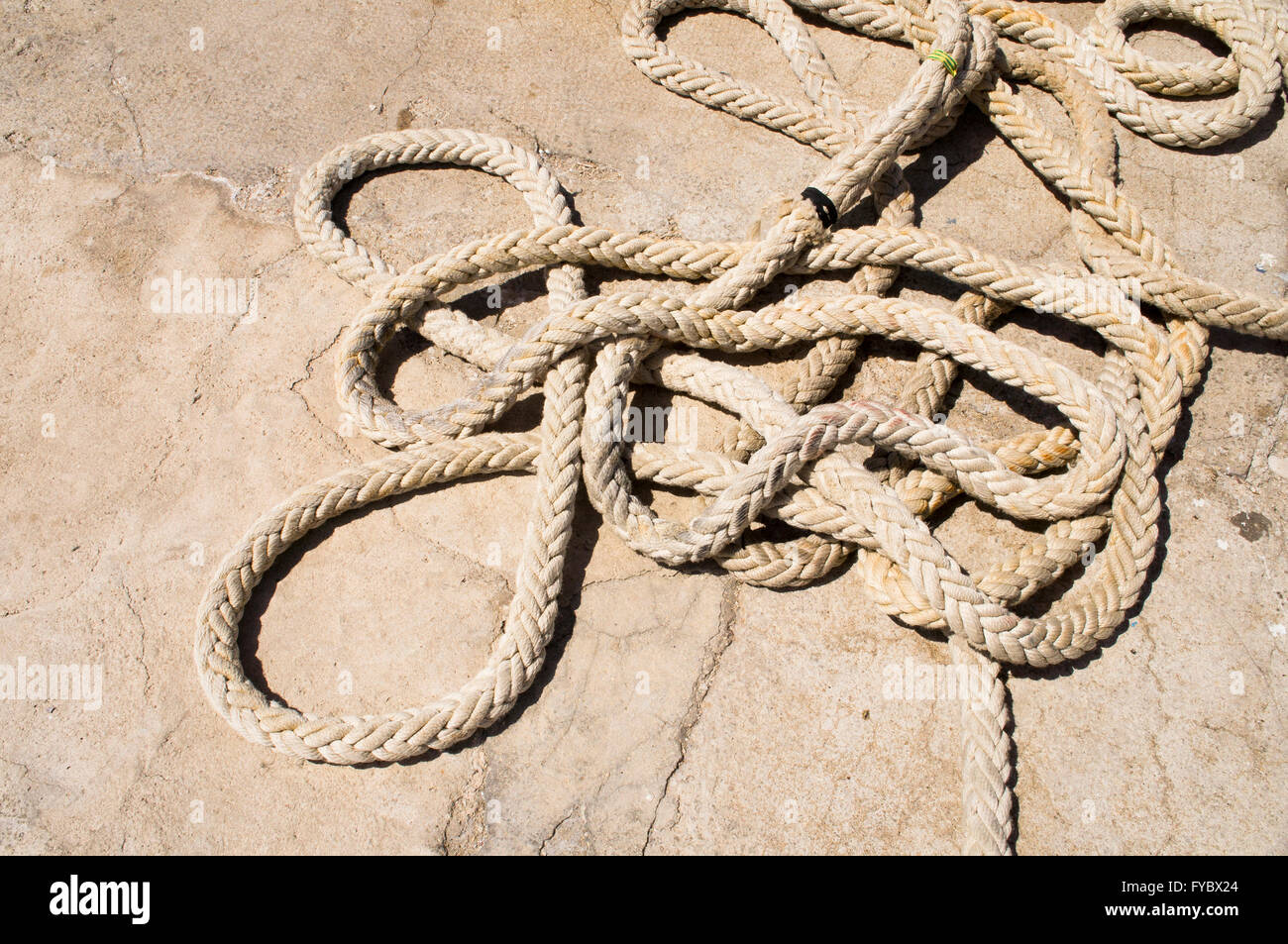 Zman port, Dugi Otok island, sailing yacht, cruising, sea, rope Stock ...