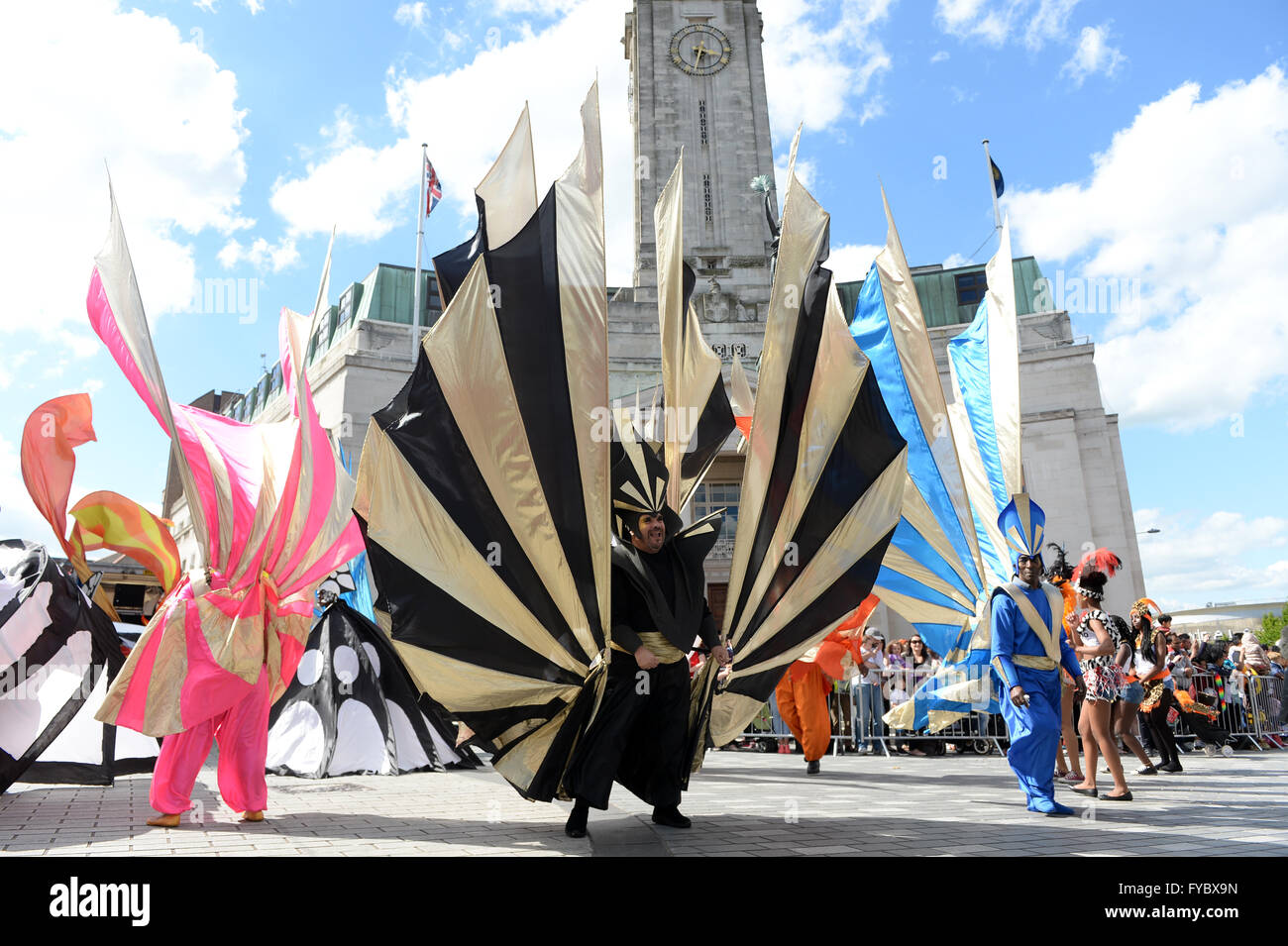 Luton Carnival Parade Town centre Town Hall Costumes Swans Procession ...