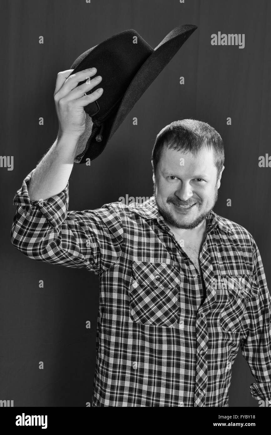 Country western shirt Black and White Stock Photos & Images - Alamy