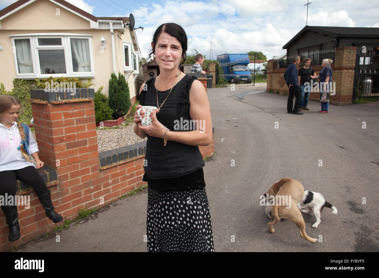 Candy Sheridan of the Gypsy Council, Dale Farm, on the outskirts of ...