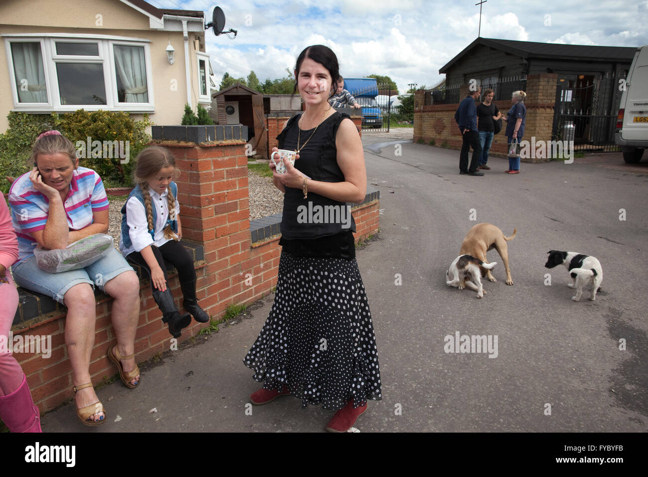 Candy Sheridan of the Gypsy Council, Dale Farm, on the outskirts of ...