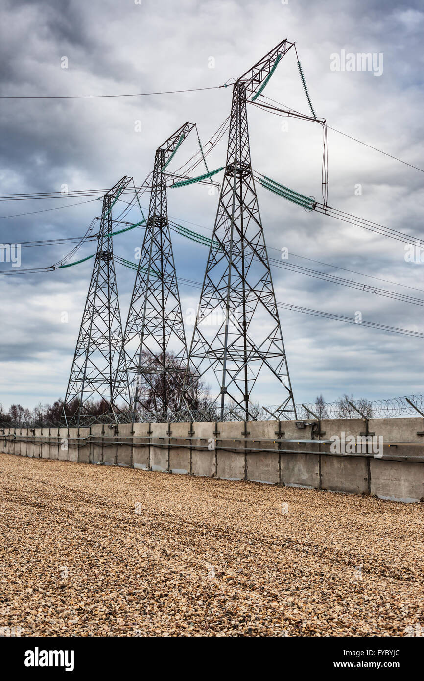 Electric power plant, power transmission line, industrial equipment ...