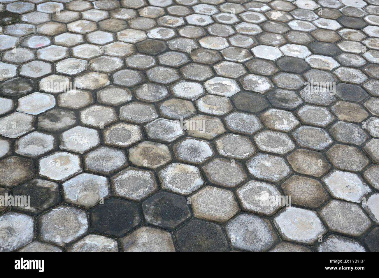 pattern octagonal on the paving block Stock Photo - Alamy