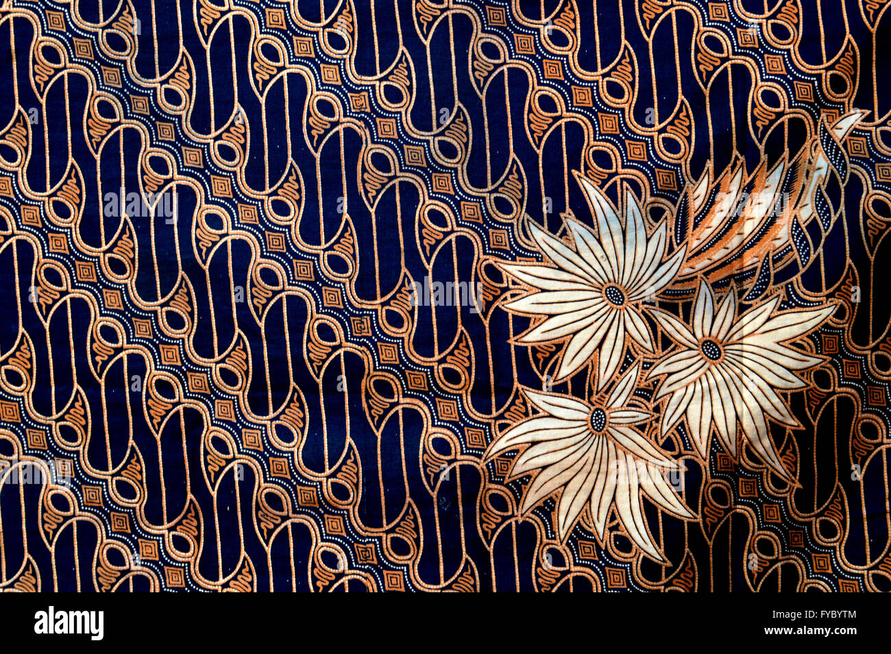 detailed pattern of batik cloth Stock Photo - Alamy