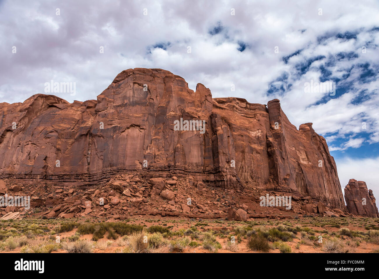 sandstone buttes in a region of the Colorado Plateau in AZ US Stock ...