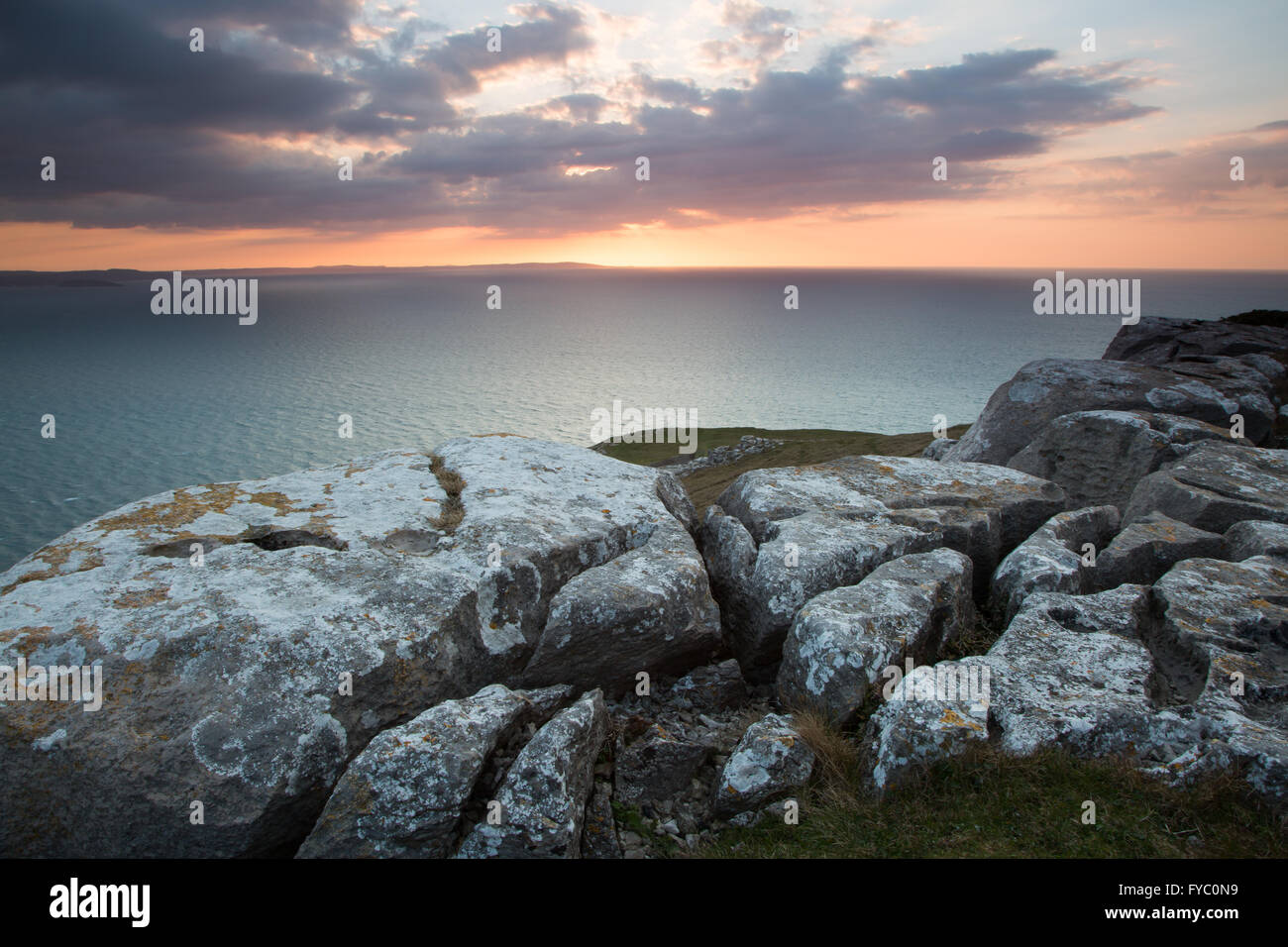 Great Orme at sunset Stock Photo - Alamy