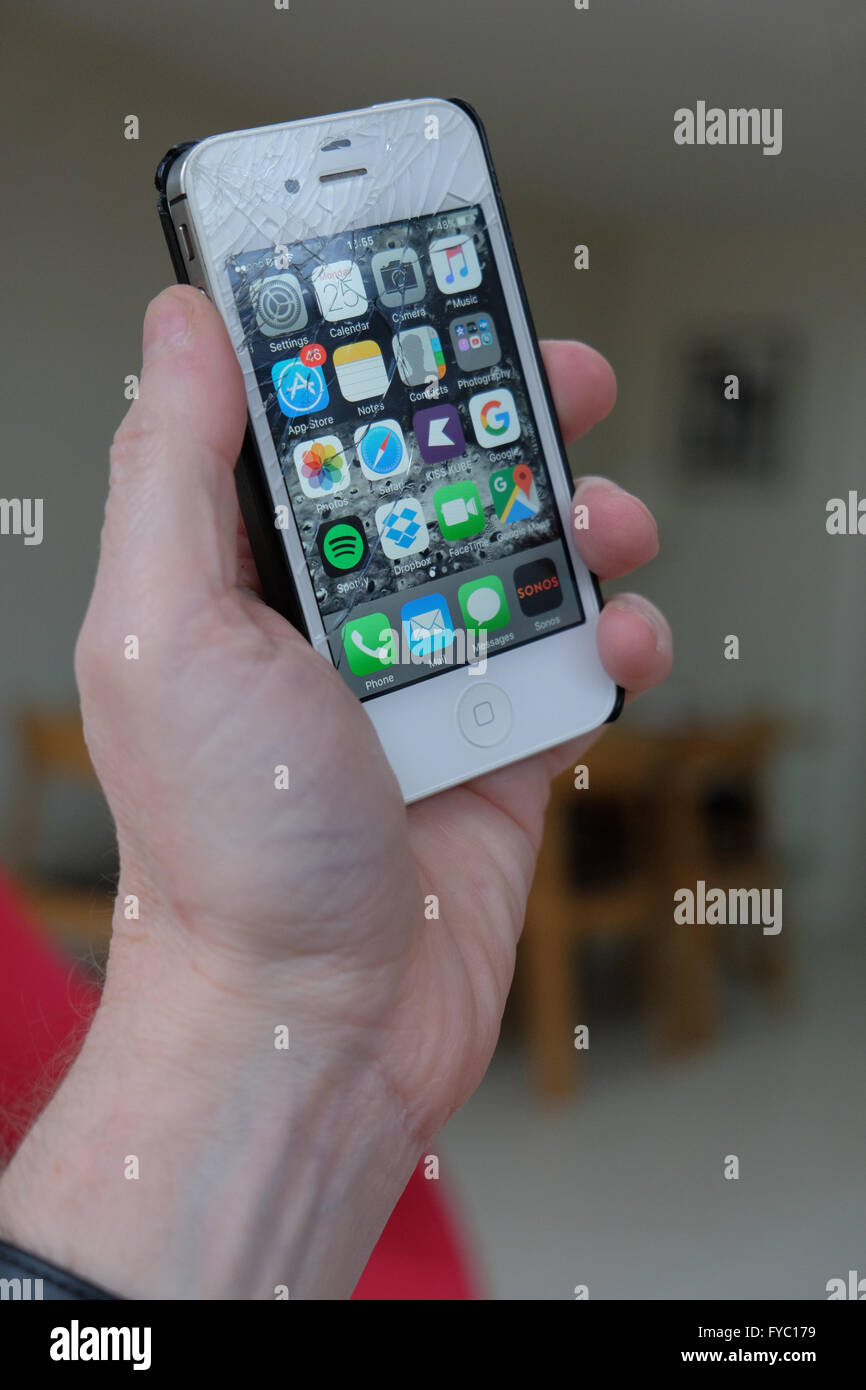 Broken Iphone 4s Screen