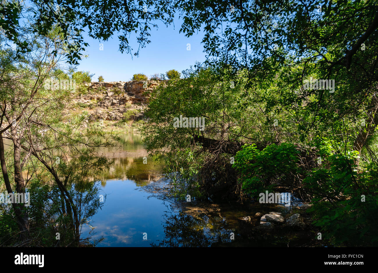 Montezuma Well unit of Montezuma Castle National Monument Stock Photo ...