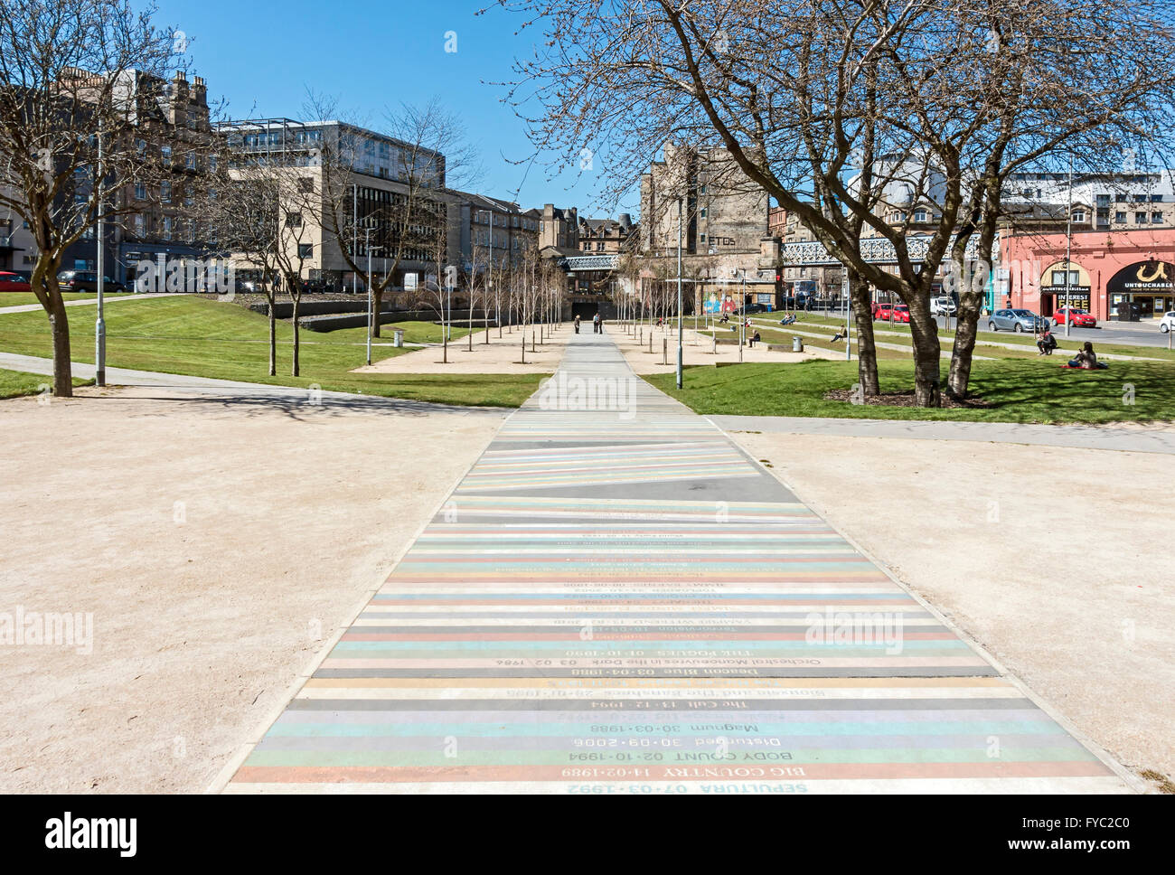 Open space called Barrowland Park at Glasgow Cross between Molendinar ...