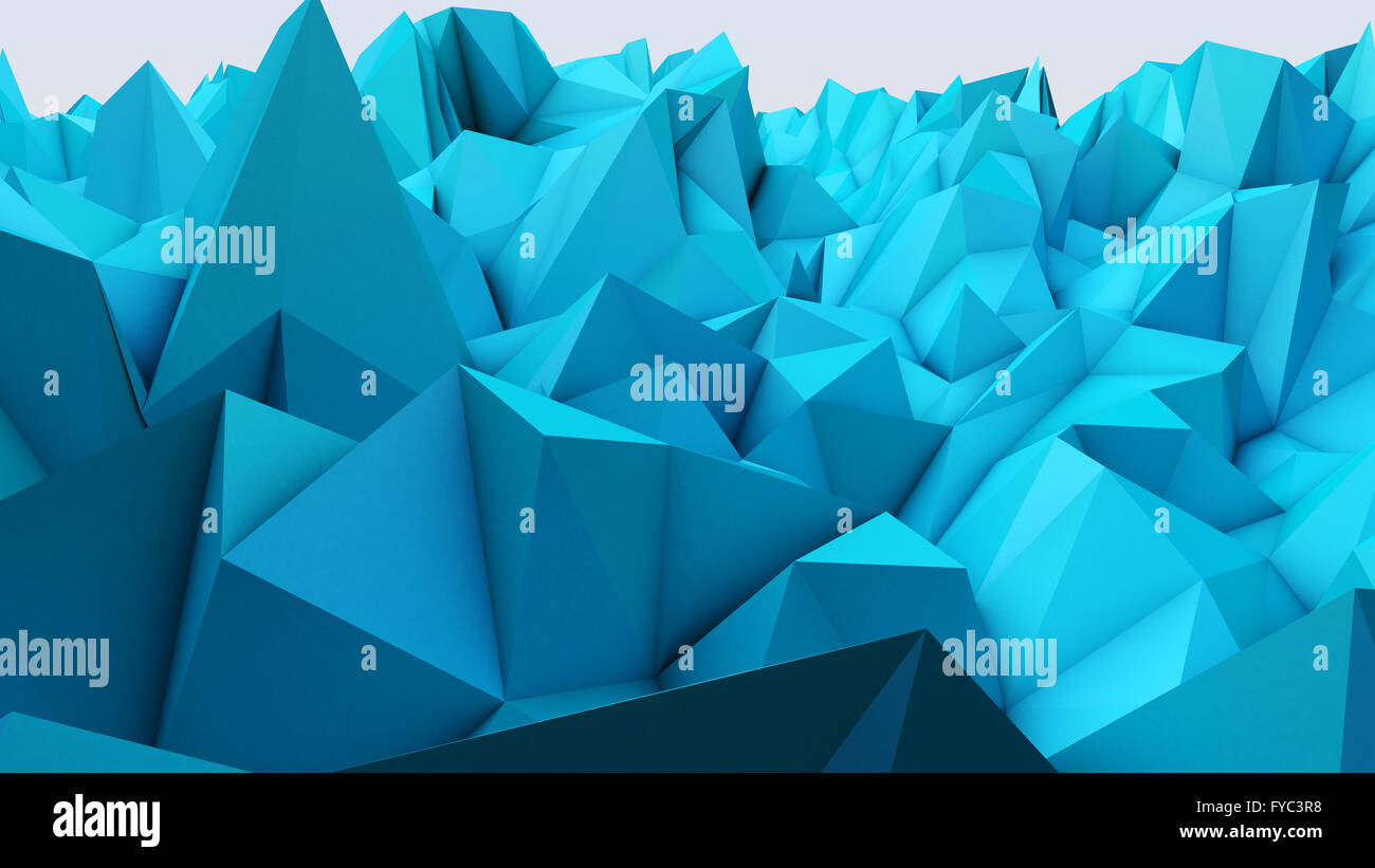3D illustration of relief mathematic model surface Stock Photo - Alamy