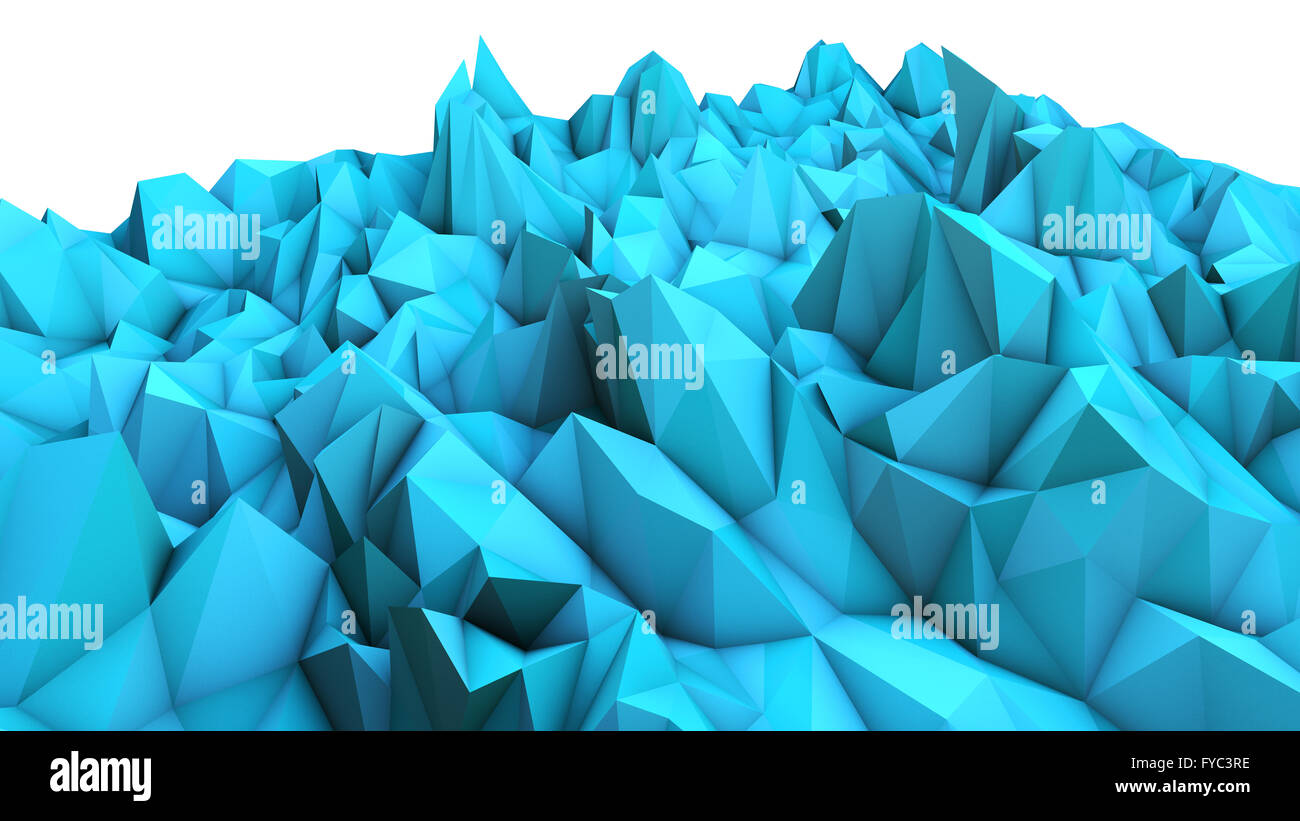 3D illustration of relief mathematic model surface Stock Photo - Alamy