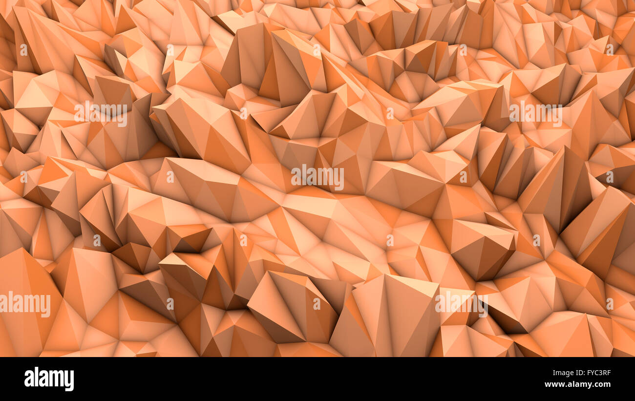 Shape relief low poly red scientific hi-res stock photography and ...