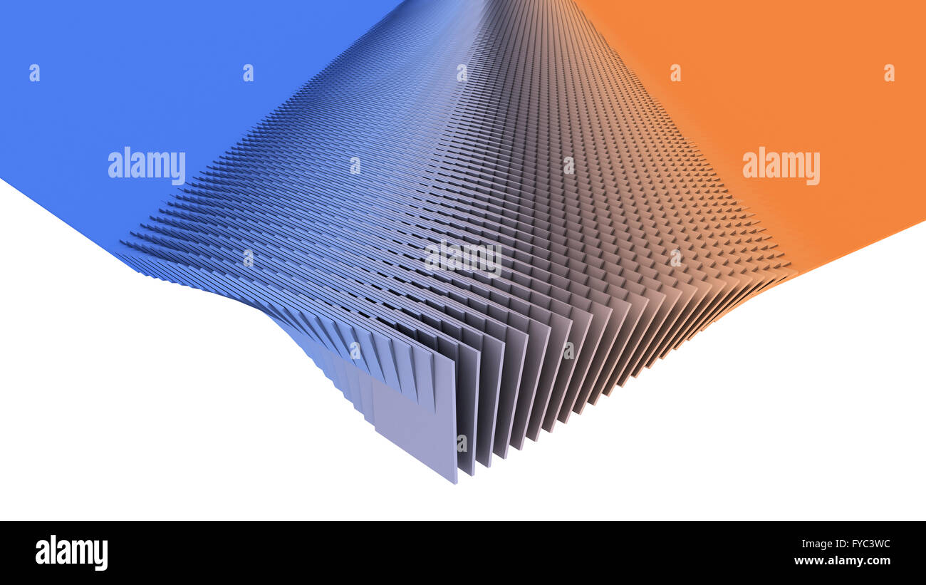 3D illustration of three-dimensional matrix plates structure Stock ...
