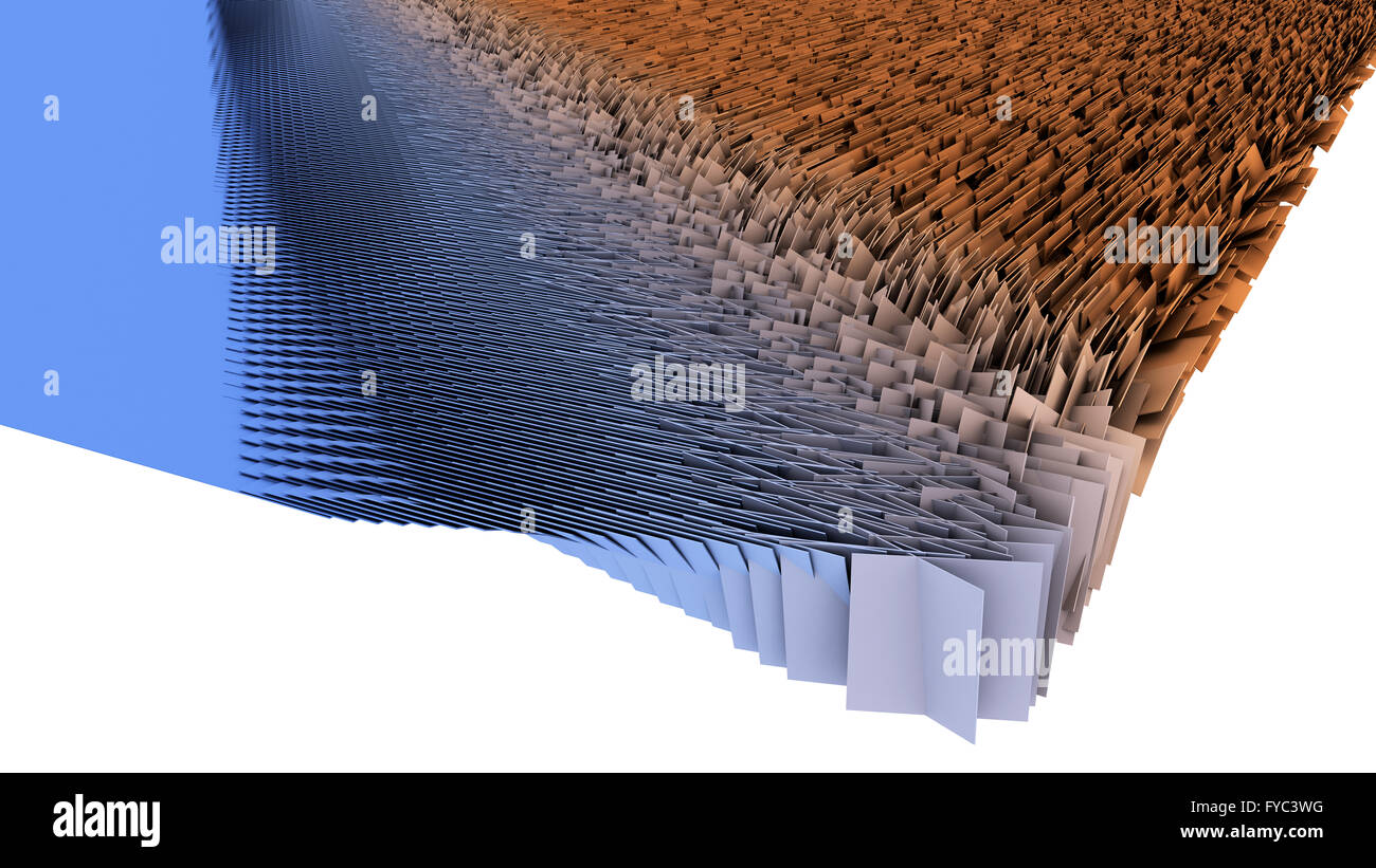 3D illustration of three-dimensional matrix plates structure Stock ...