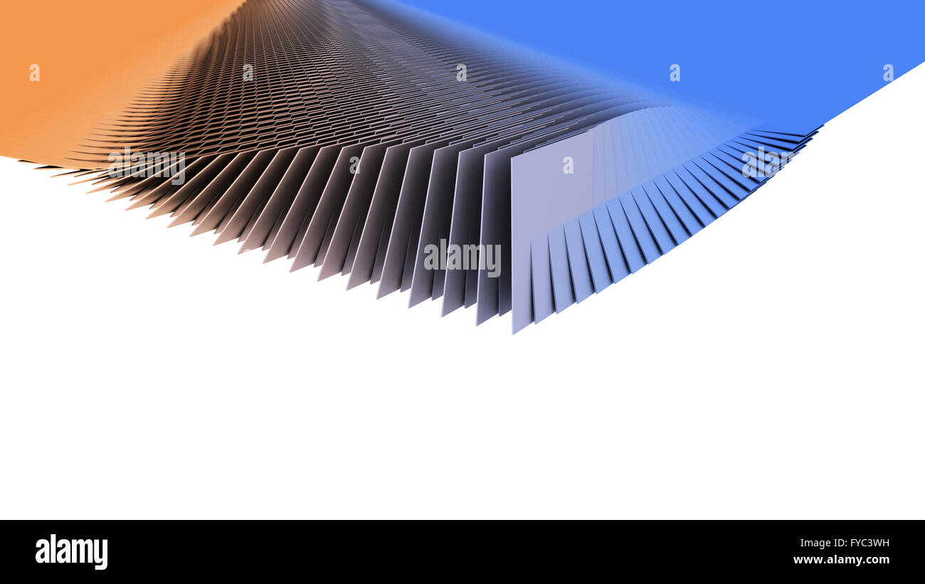 3D illustration of three-dimensional matrix plates structure Stock ...