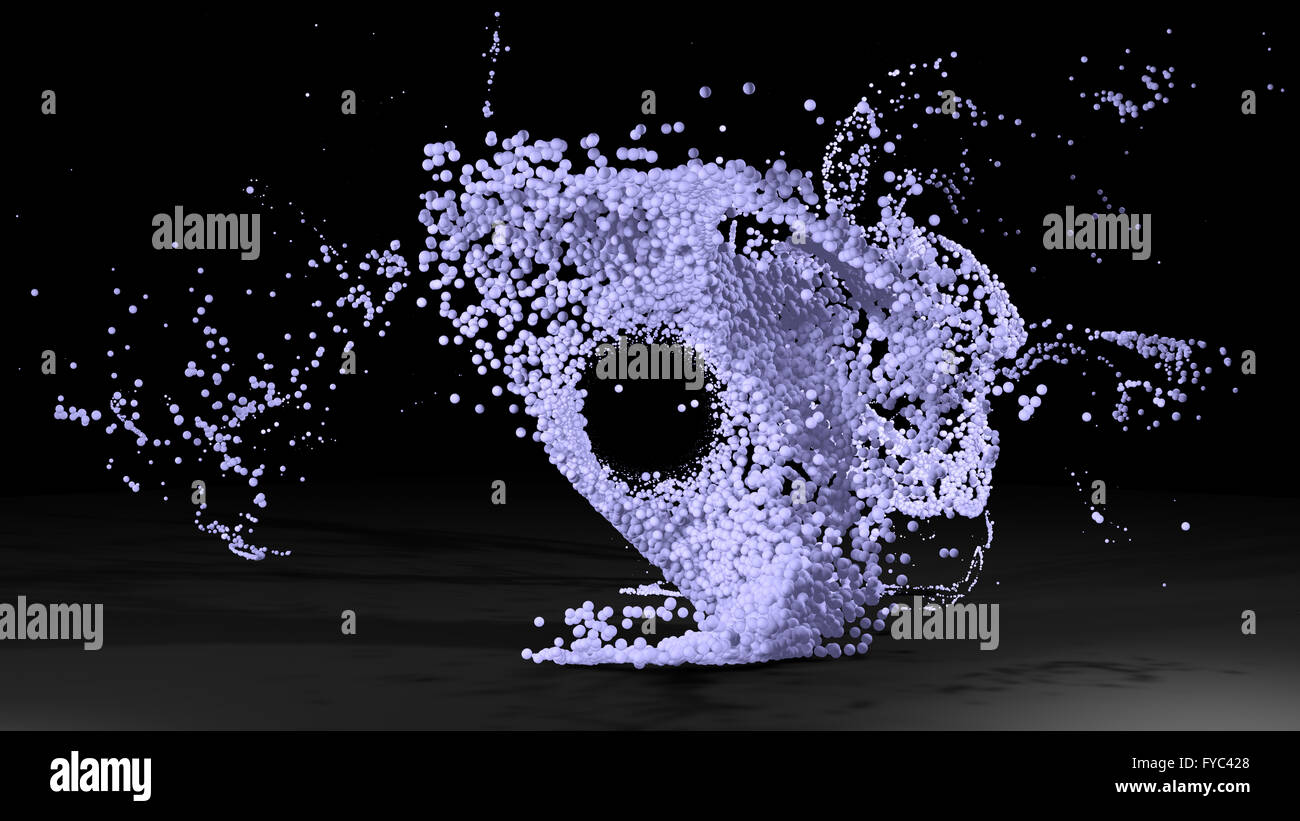 3D illustration of million small bubbles chaotic cluster Stock Photo ...