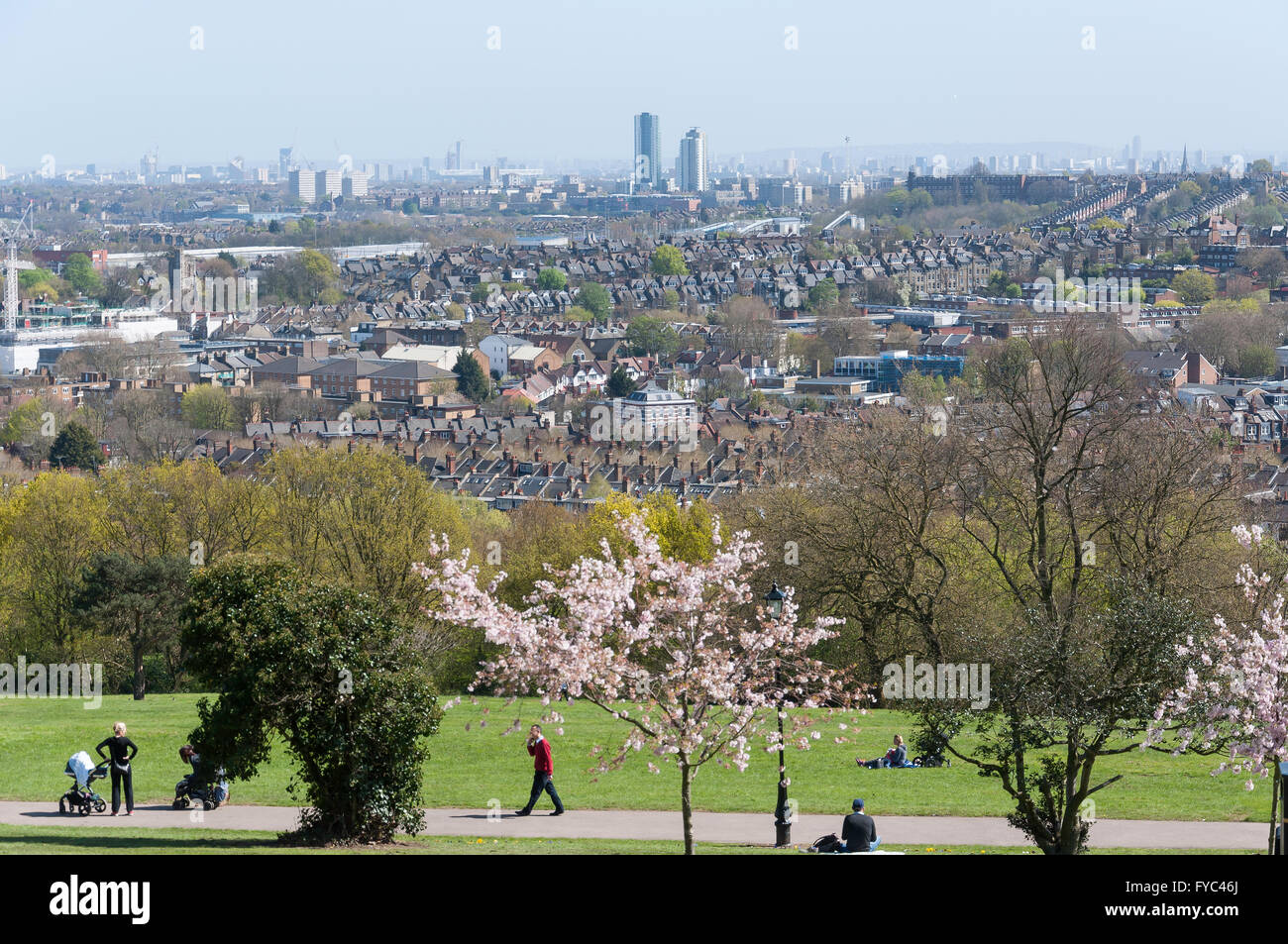 The view north to central london hi-res stock photography and images ...