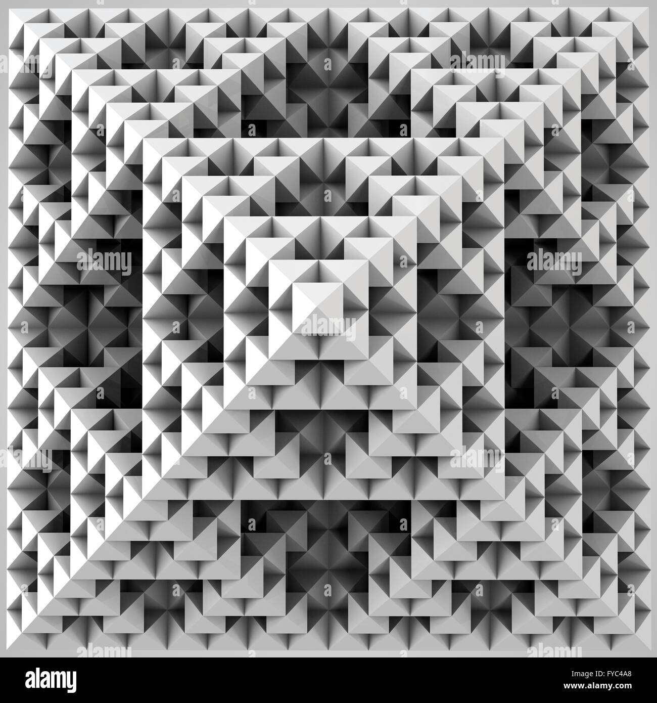 3D illustration of polygonal structure like pyramid Stock Photo - Alamy