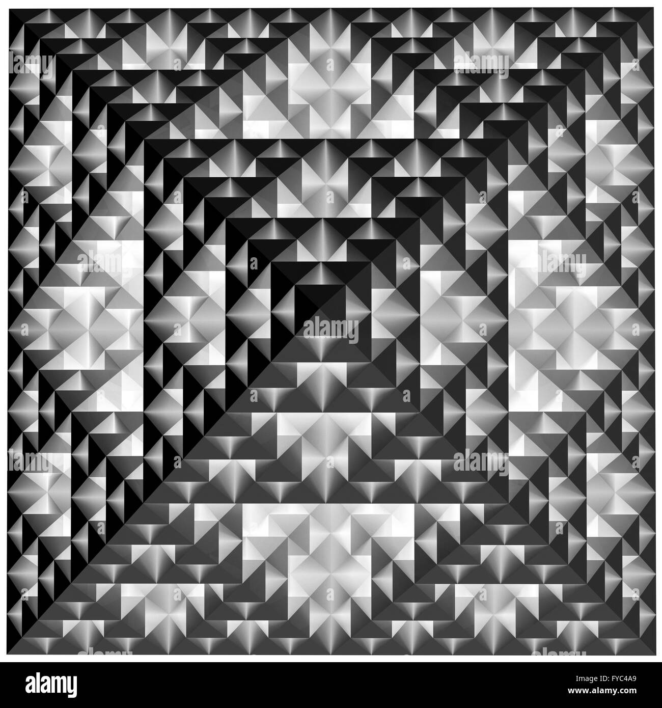 3D illustration of polygonal structure like pyramid Stock Photo - Alamy