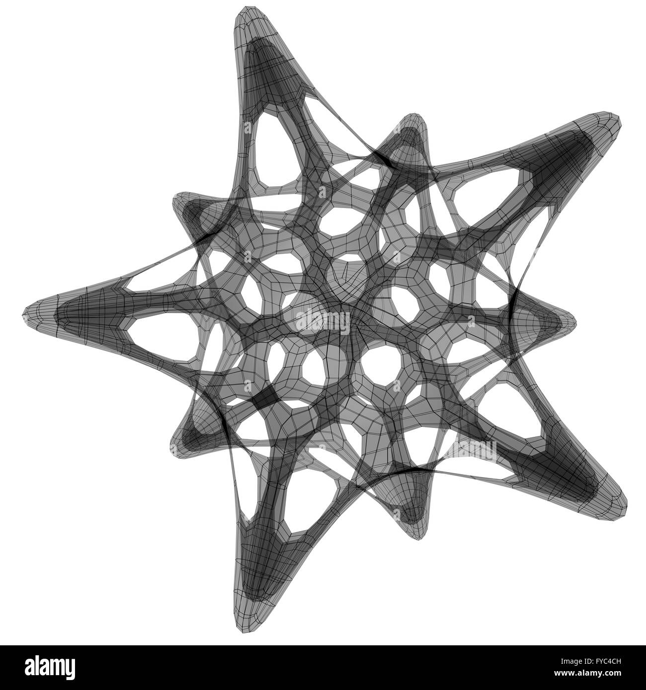 3D illustration of network grid colored sphere Stock Photo - Alamy