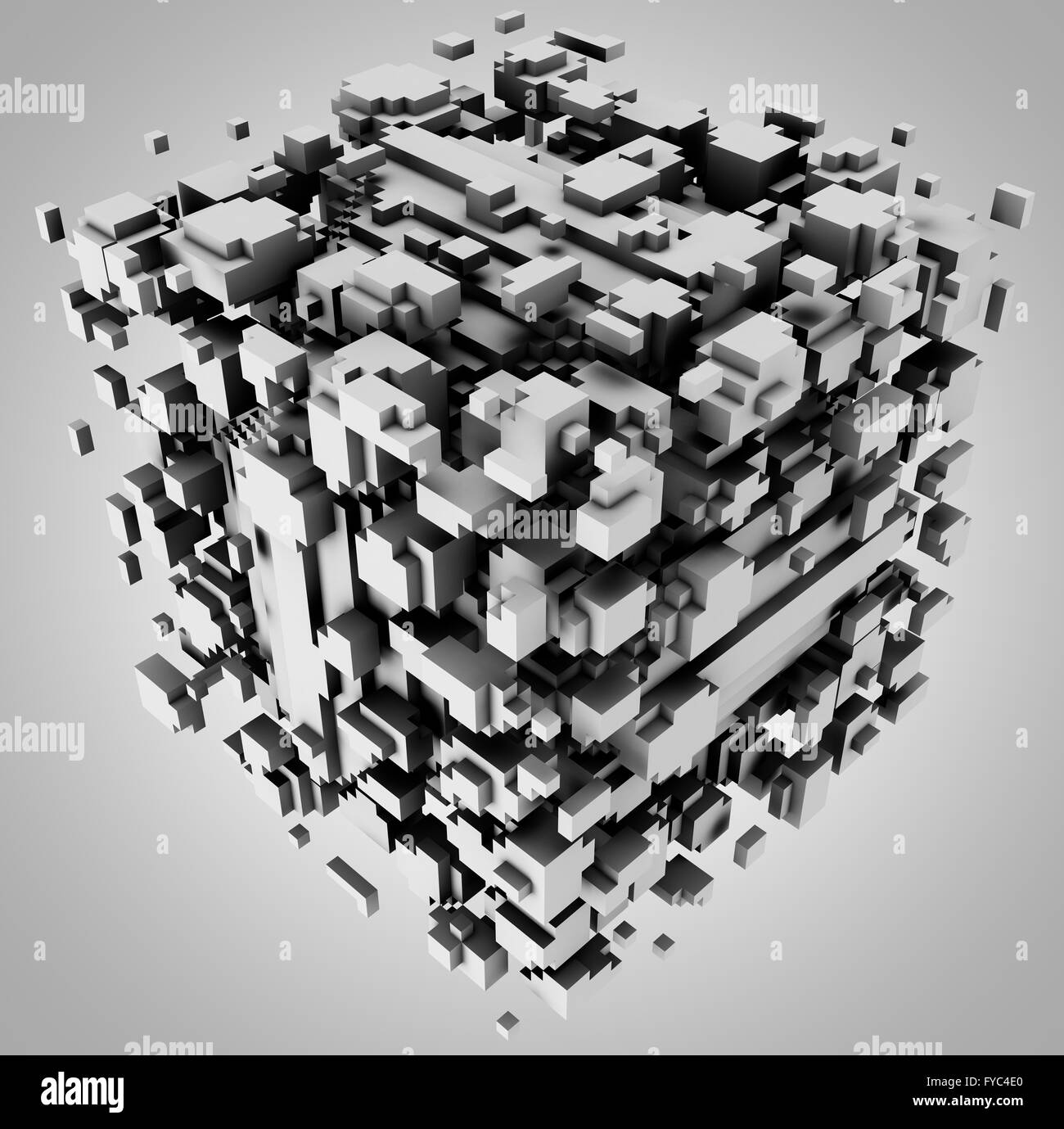 Data matrix block Black and White Stock Photos & Images - Alamy