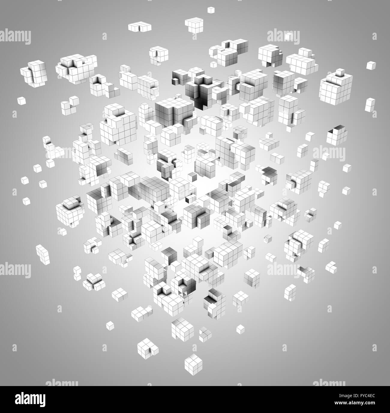 Cubic model Black and White Stock Photos & Images - Alamy