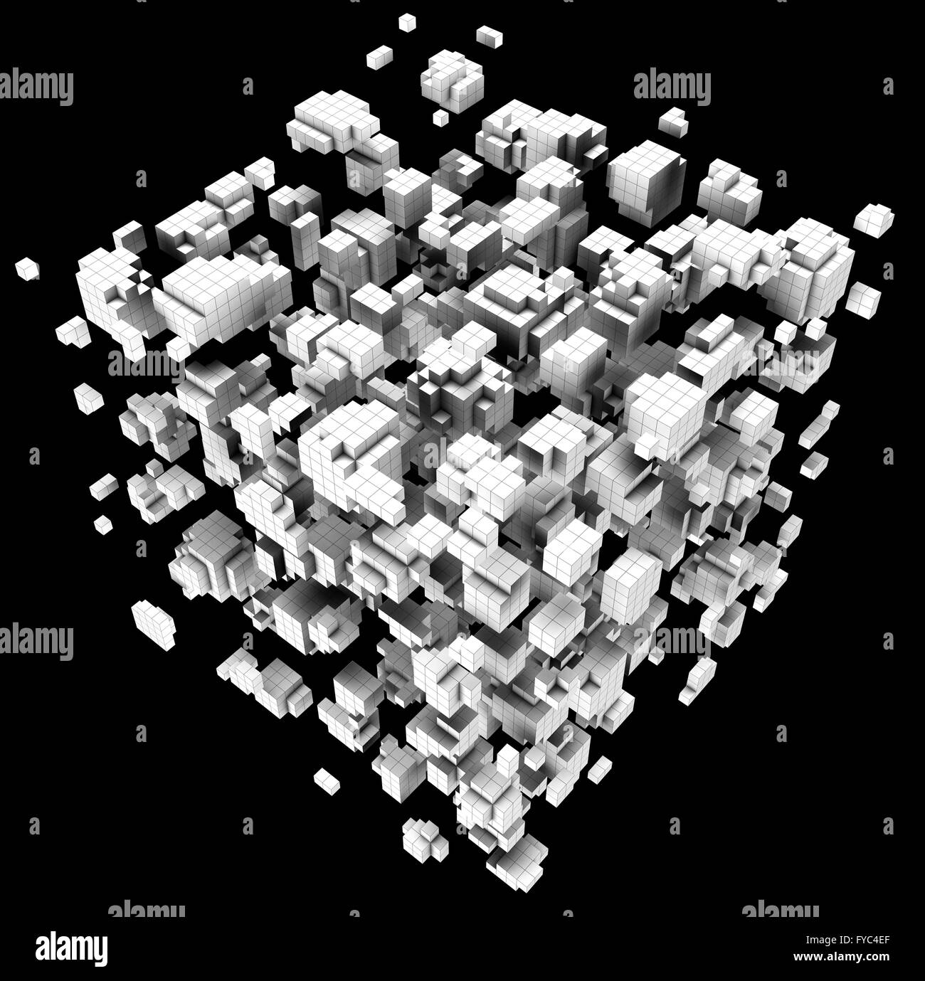 Data matrix block Black and White Stock Photos & Images - Alamy