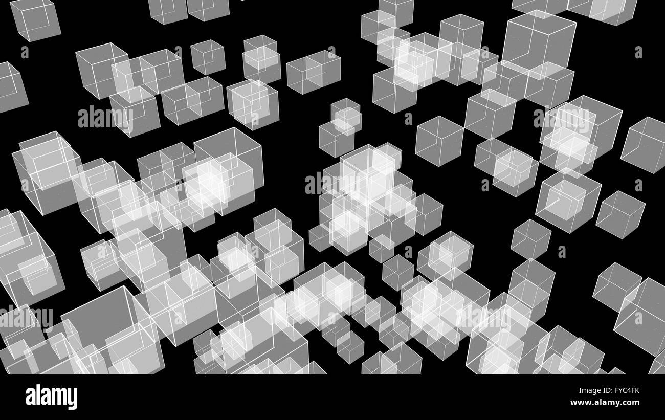 3D Illustration Of Three dimensional Model Consist Of Blocks Stock 3d-illustration-of-three-dimensional-model-consist-of-blocks-stock
