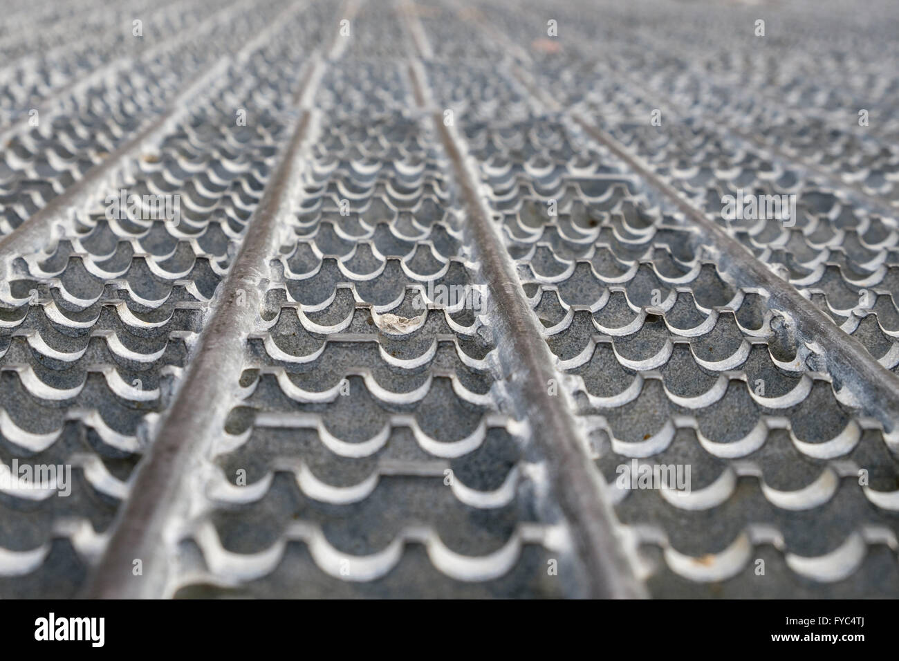 Gray metal grate, a study in pattern and texture Stock Photo - Alamy