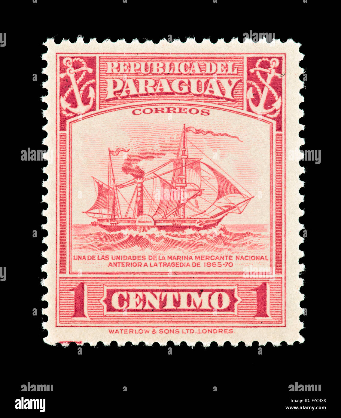 Postage stamp from paraguay depicting hi-res stock photography and ...