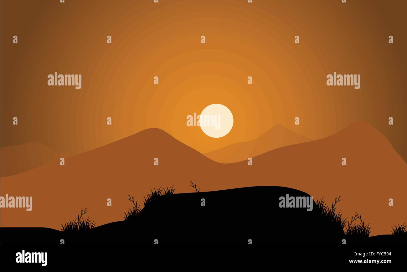 Golden hill Stock Vector Images - Alamy