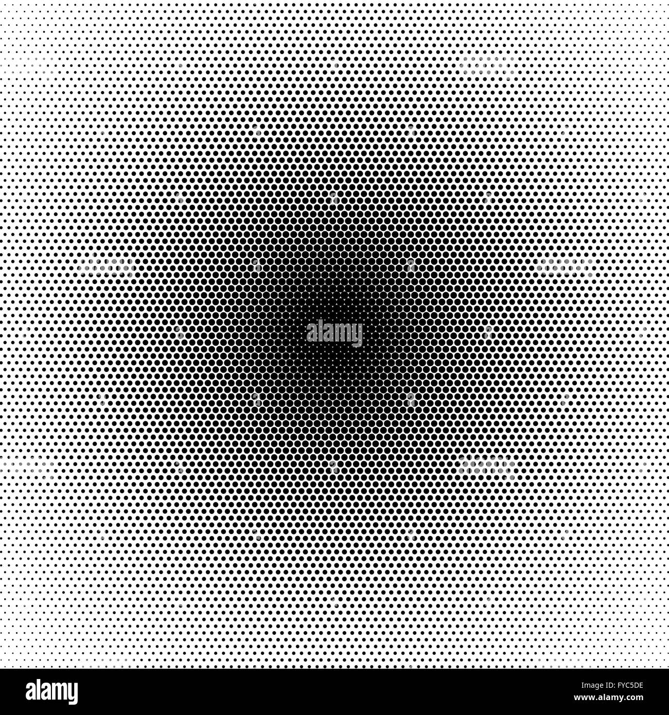 Basic halftone circle dots effect in black and white color. Halftone ...