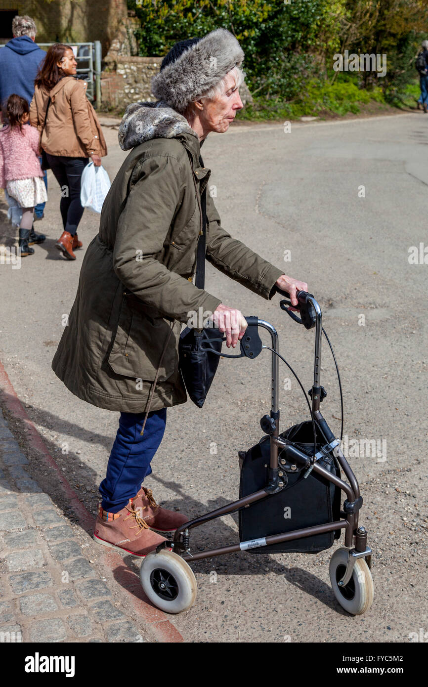 Rollator woman hi-res stock photography and images - Alamy