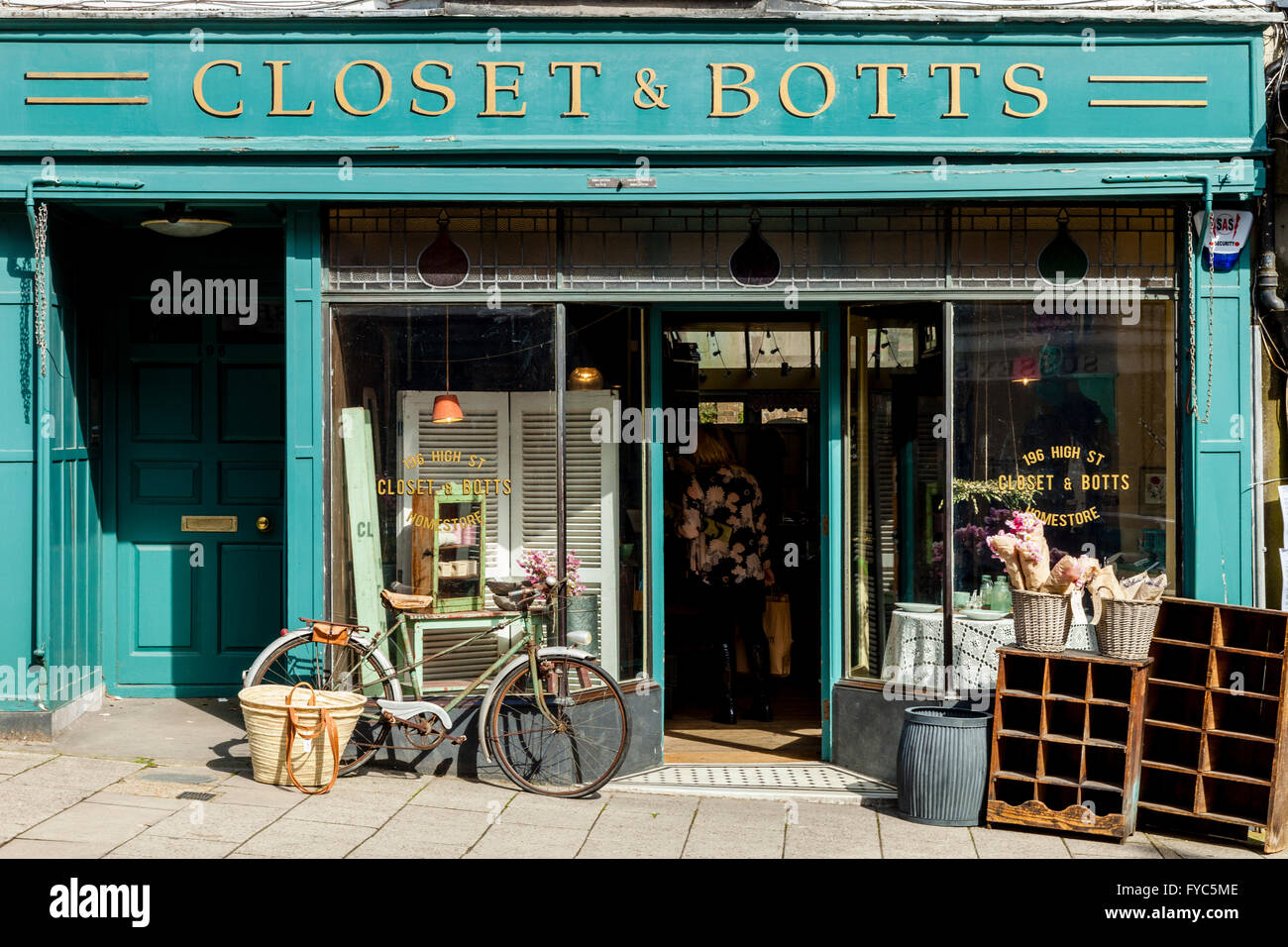 Closet & Botts Homeware Store, High Street, Lewes, UK Stock Photo - Alamy