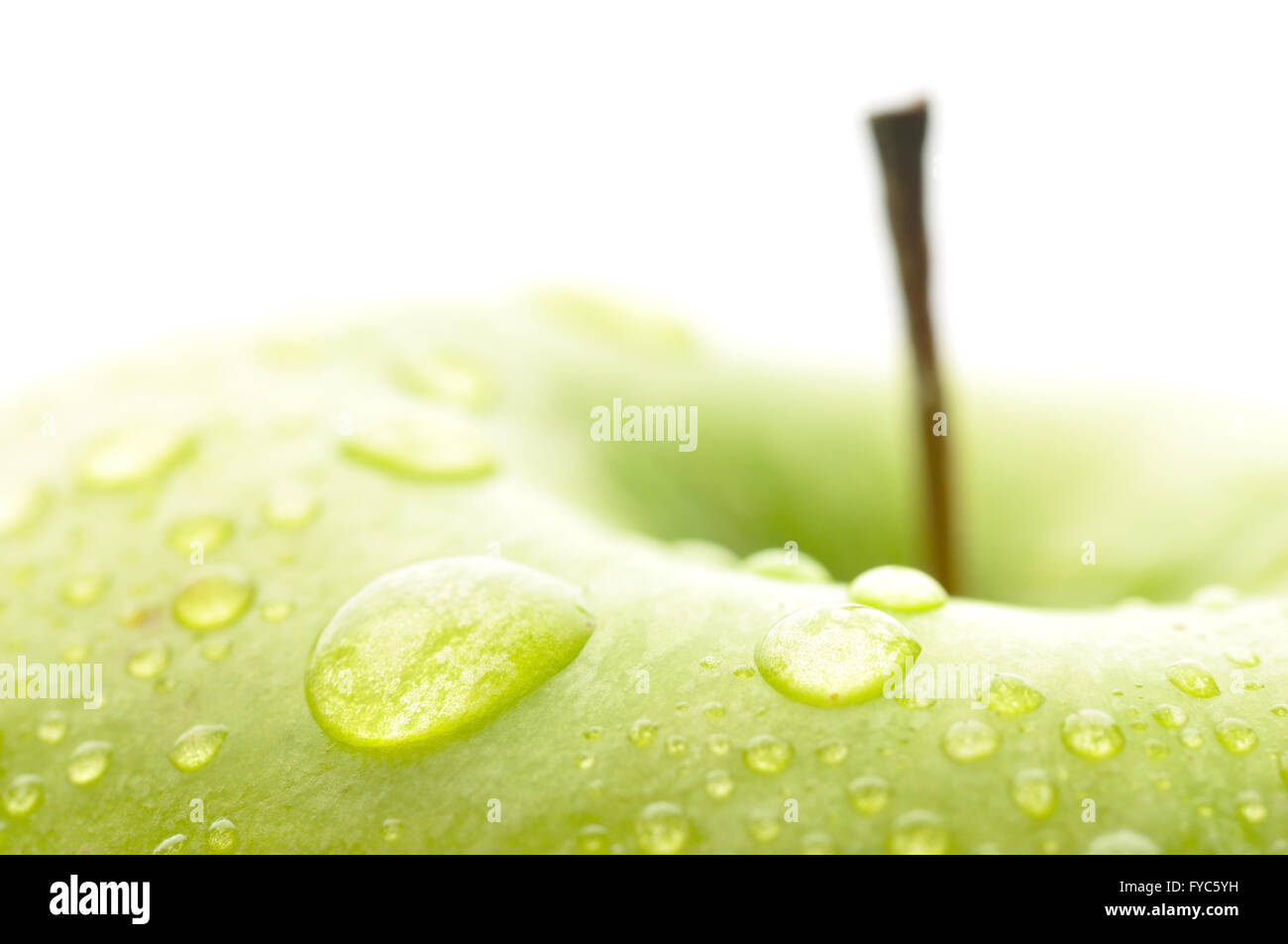 wet apple closeup Stock Photo - Alamy
