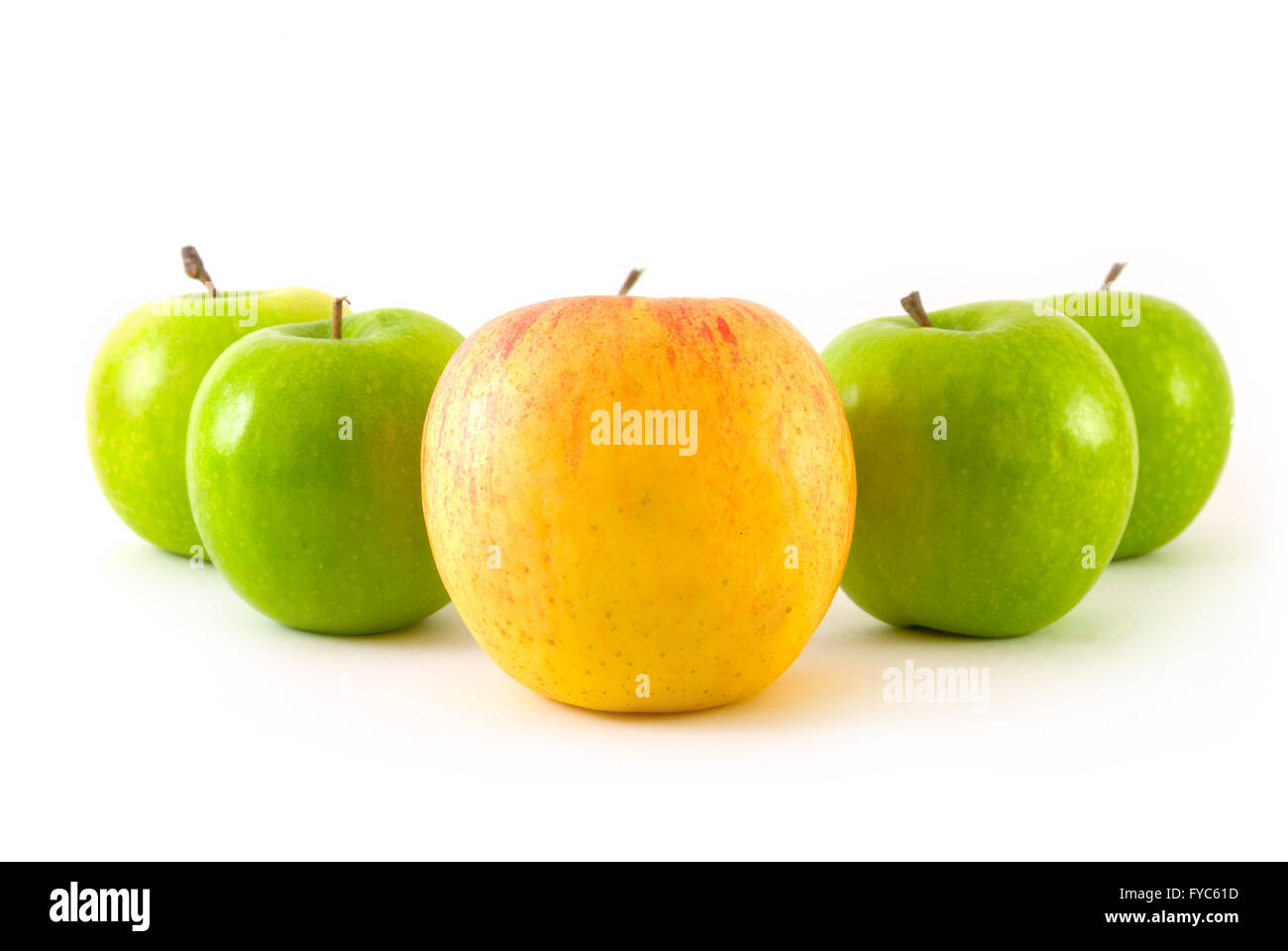 Big apple small apple Cut Out Stock Images & Pictures - Alamy